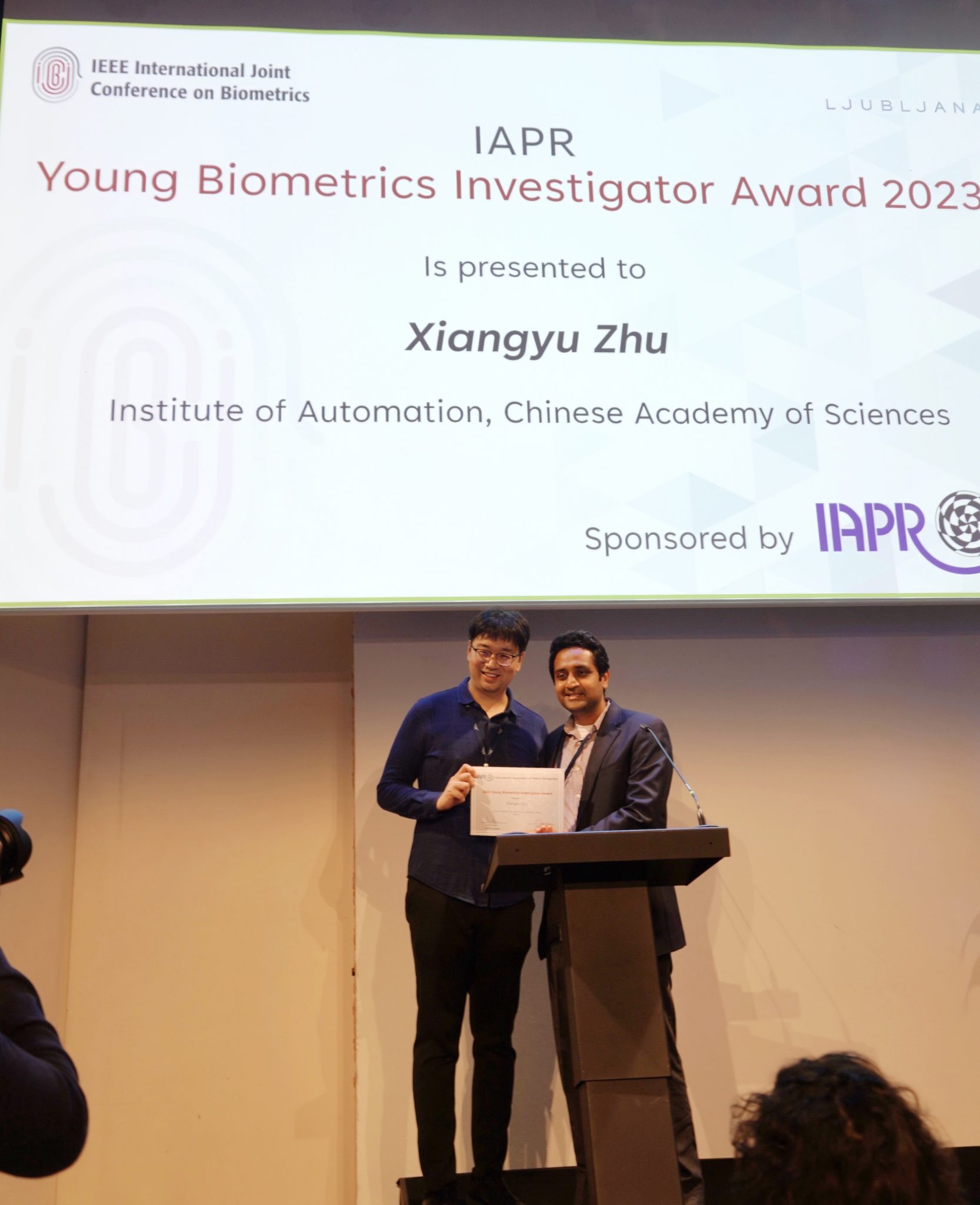 2023 IAPR YBIA Winner: Prof. Xiangyu Zhu – IAPR TC4
